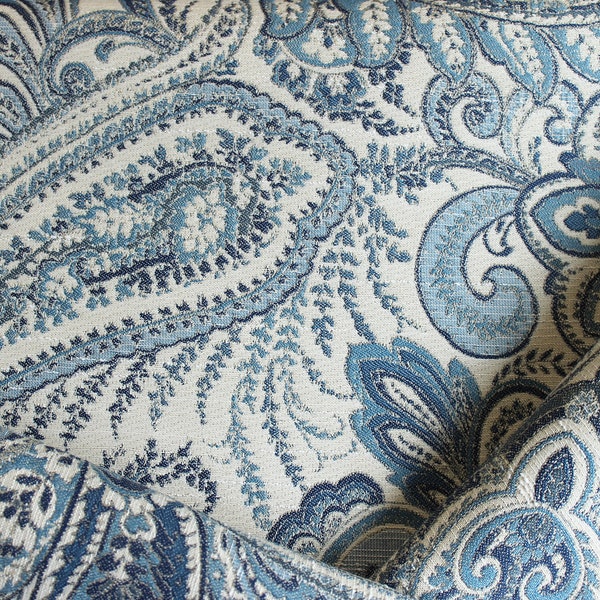 Large Print Paisley Fabric - Etsy