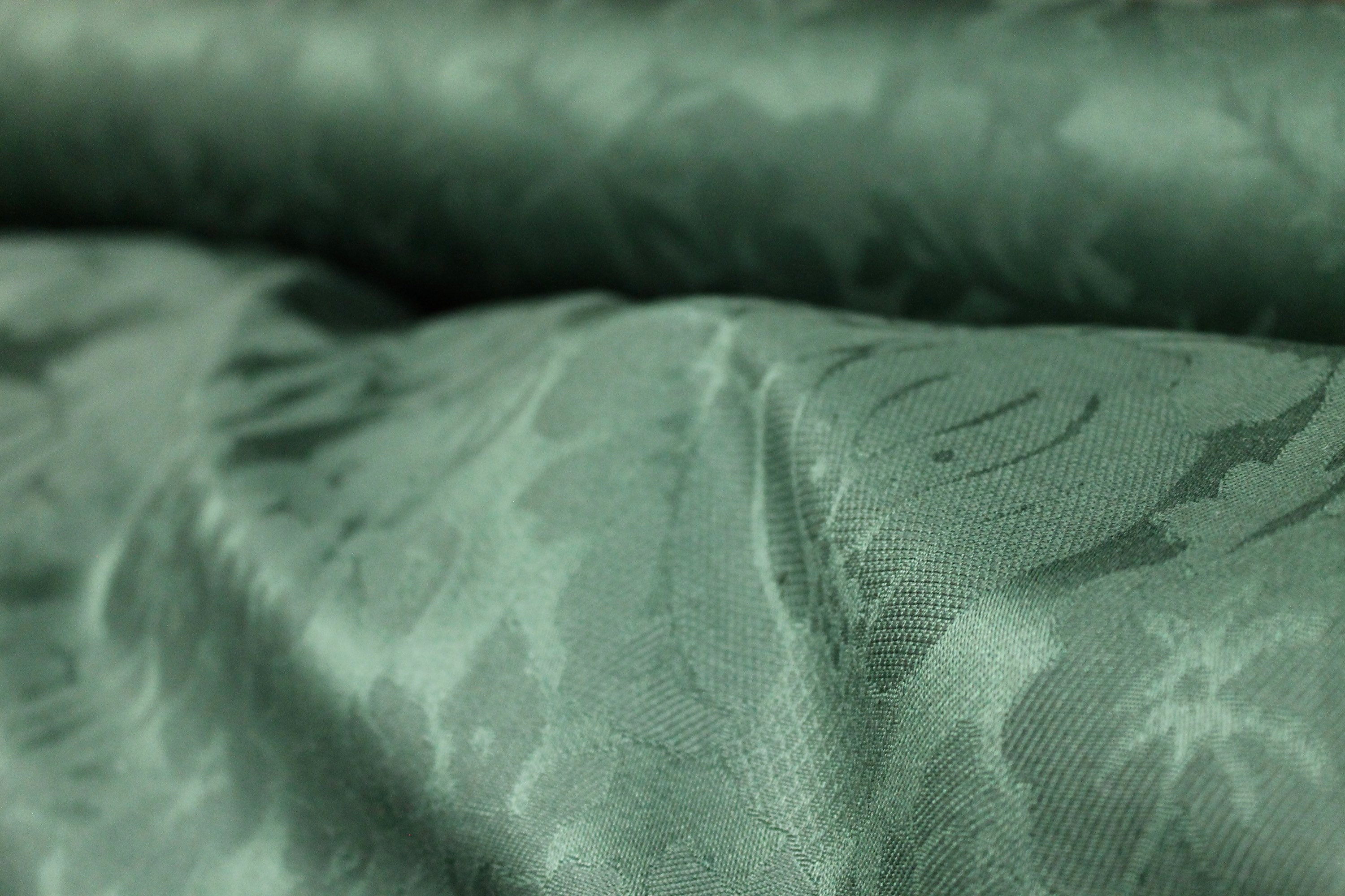 Vintage Green Floral Fabric by the Yard, Pillow Covers, Custom Pillow ...