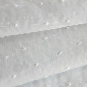 Sheer White Swiss Dot Fabric by the Yard - Etsy