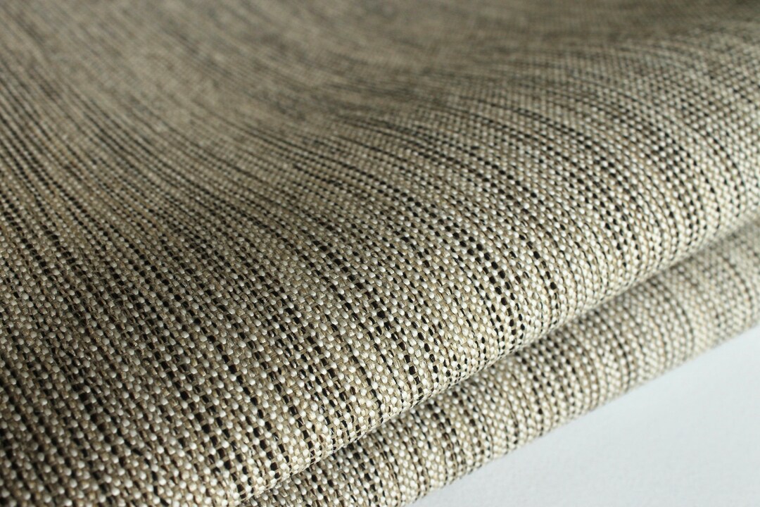 Tan and Black Woven Upholstery Fabric by the Yard - Etsy