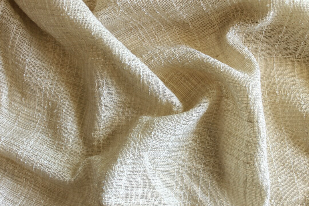 Cream Semi-sheer Fabric by the Yard - Etsy