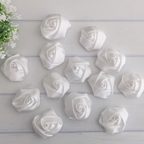 Satin Rolled Roses - Etsy