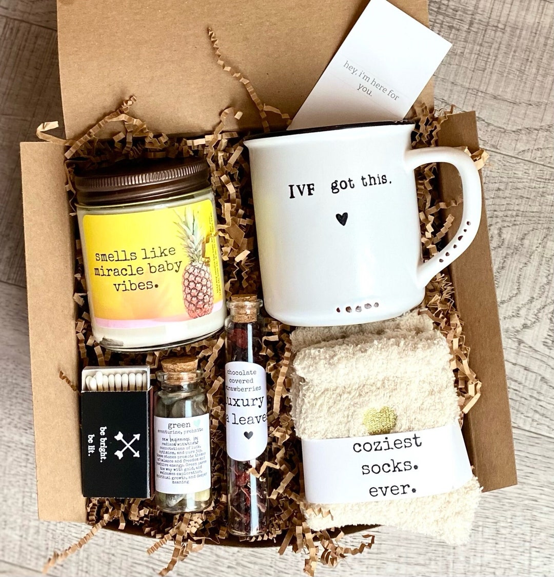 IVF Care Package: Mug, Candle, Socks & Gift Box - Etsy