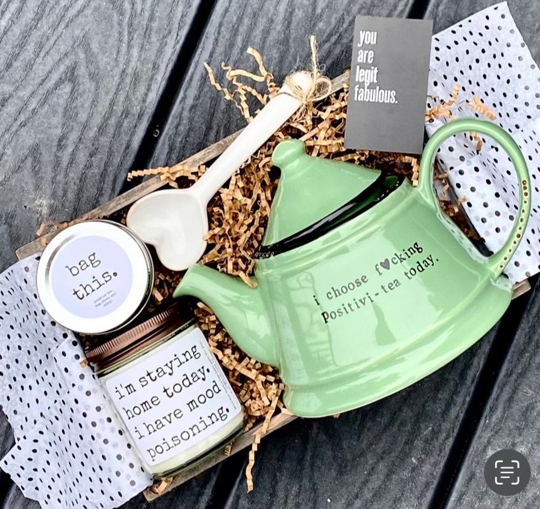 Tea Lover Care Package: Personalized Teapot Gift Box - Etsy