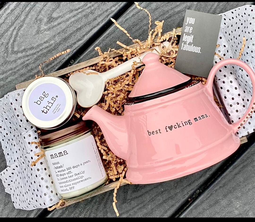 Handmade Ceramic Teapot Gift Basket: Personalized Tea Lover Set - Etsy ...
