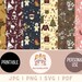Christmas Holiday Digital Papers, Instant Download Christmas Print ...