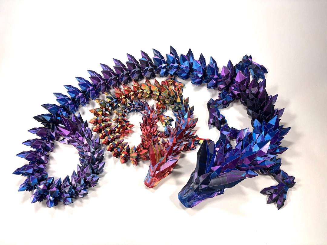 Giant Crystal Dragon 200 Cm - Legendary Crystal Dragon - XXXL Dragon ...