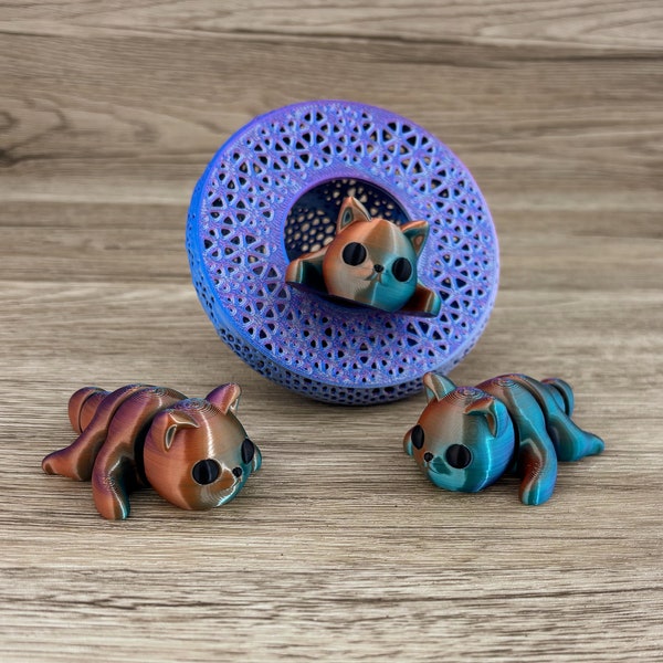 3d Printed Mini Cats - Etsy