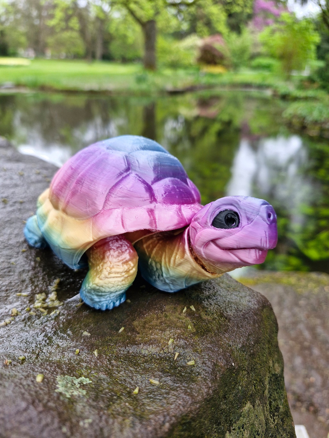 Lifelike Foldable Turtle - Desk Toy - Figurine Home Decor - Movable ...