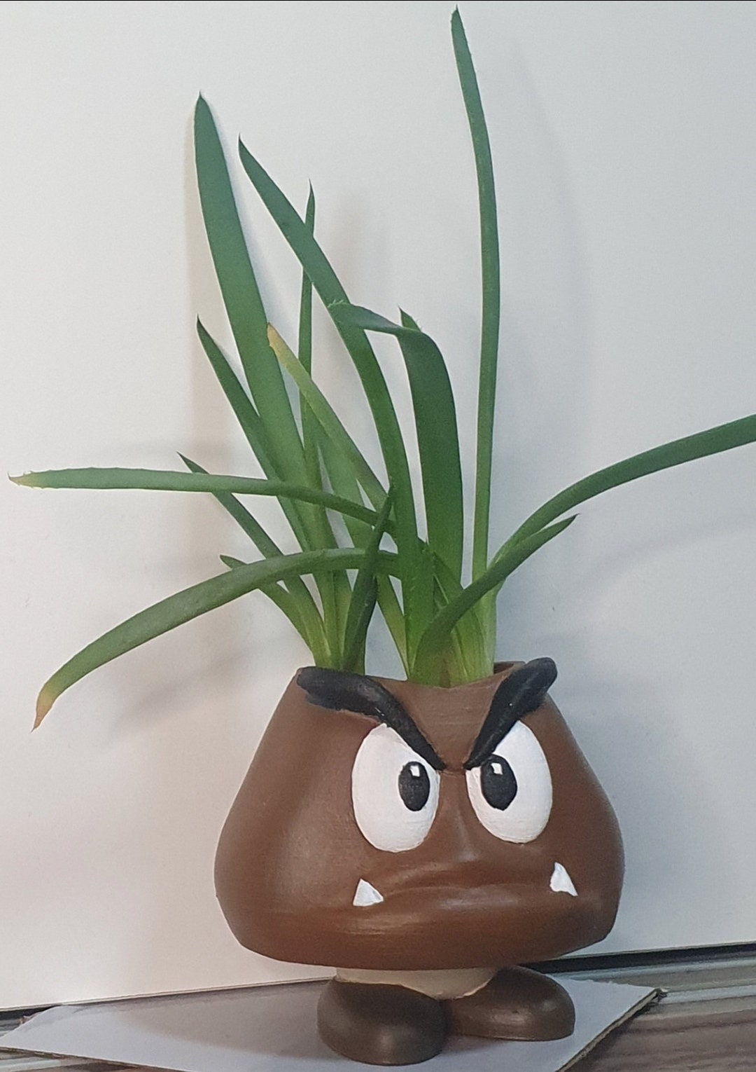 Goomba Flower Pot Hand Painted Inspired From Super Mario Bros. Planter ...