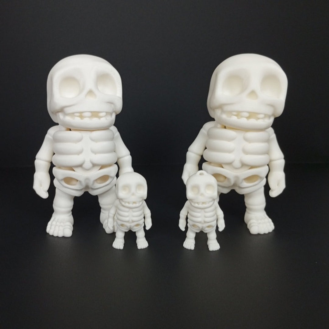 Skeleton Fidget Toy Movable Skeletons 3D Printed Articulated Limbs ...