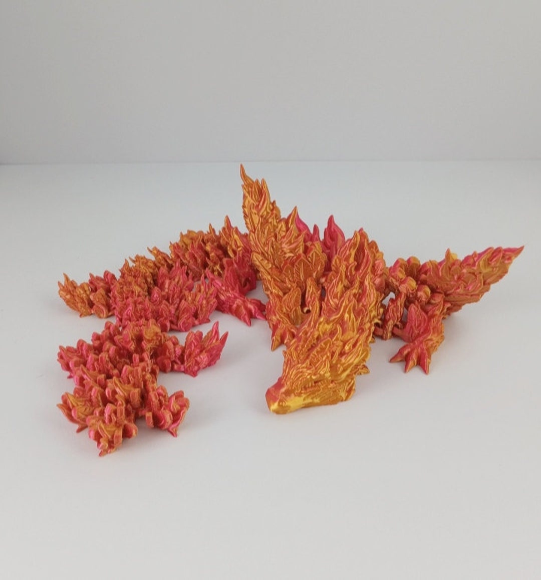 3D Printed Phoenix Dragon Stunning Masterpieces Unique Fantasy Art - Etsy