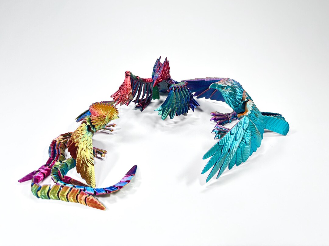 Magic Fidget Birds: Phoenix, Quetzal & Eagle Set - Fidget Toys - Fidget ...