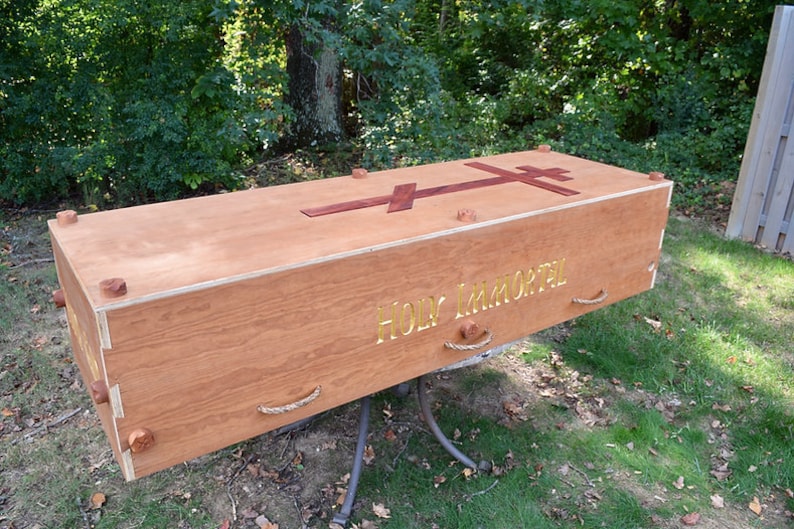 Orthodox Christian All Wood Casket in Cherry, Oak, Walnut, Maple, or ...
