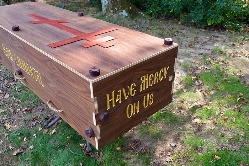 Orthodox Christian All Wood Casket in Cherry, Oak, Walnut, Maple, or ...