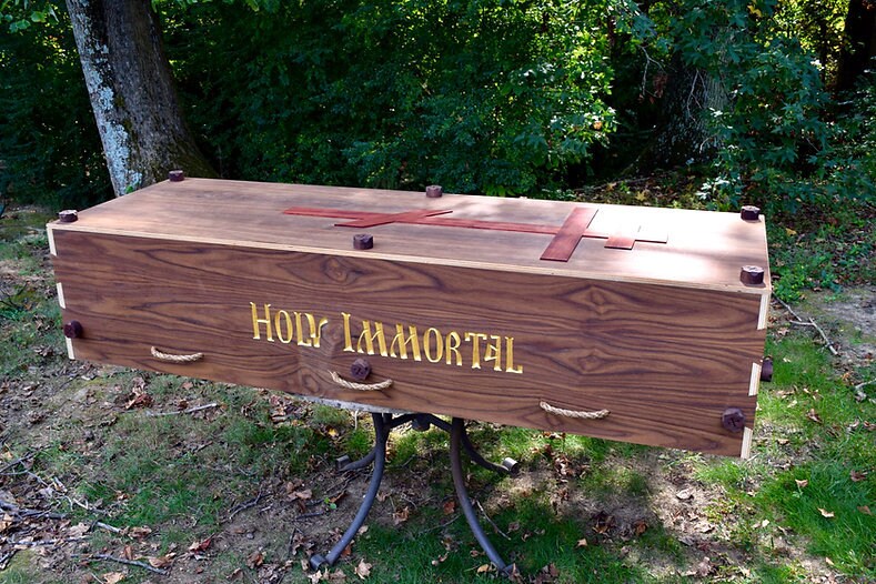 Orthodox Christian All Wood Casket in Cherry, Oak, Walnut, Maple, or ...