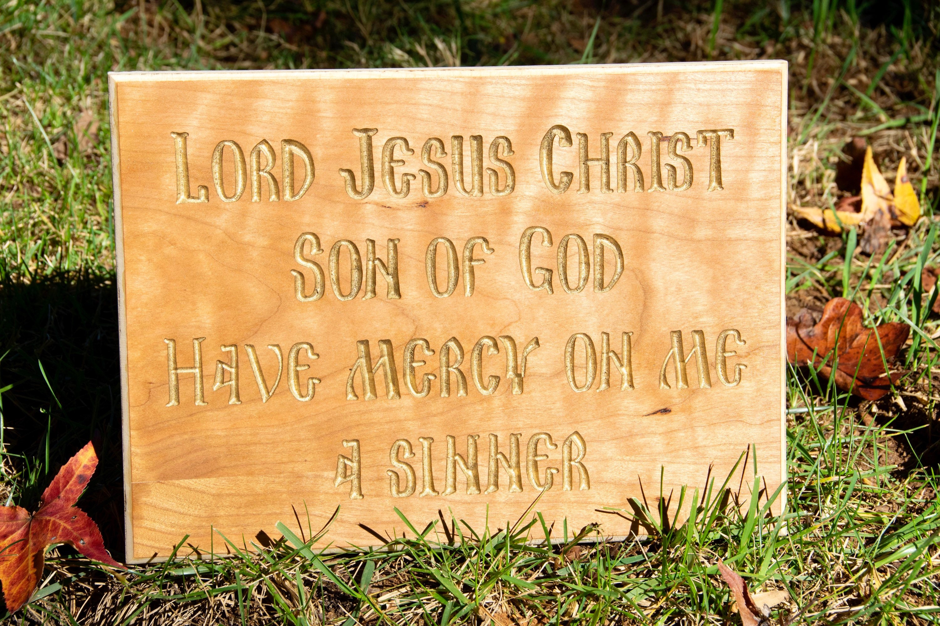 Jesus Prayer Carving - Etsy