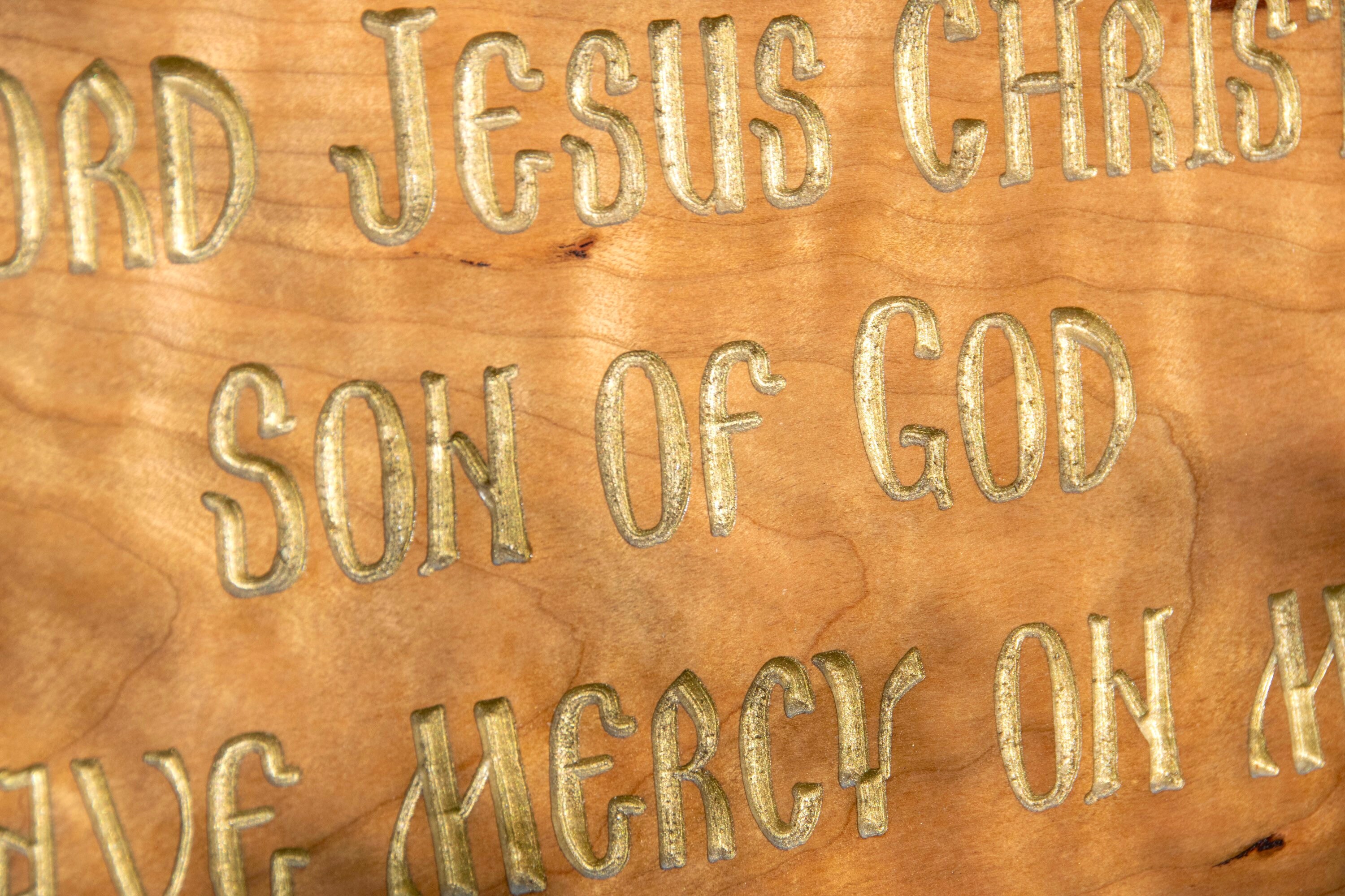 Jesus Prayer Carving - Etsy