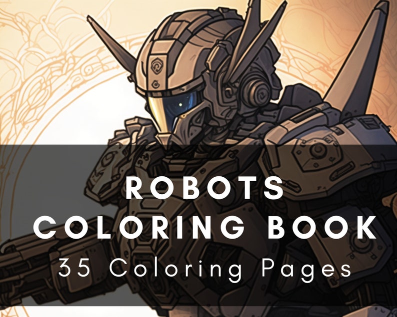 Robotic Dreams: A Coloring Book of Futuristic Robots - Etsy