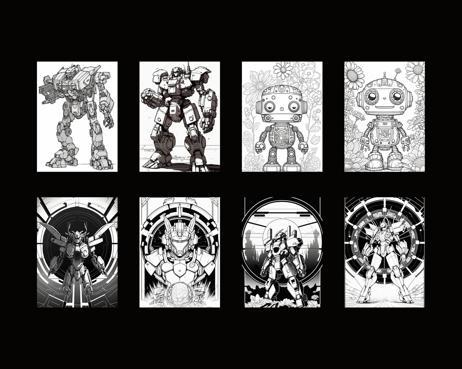 Robotic Dreams: A Coloring Book of Futuristic Robots - Etsy
