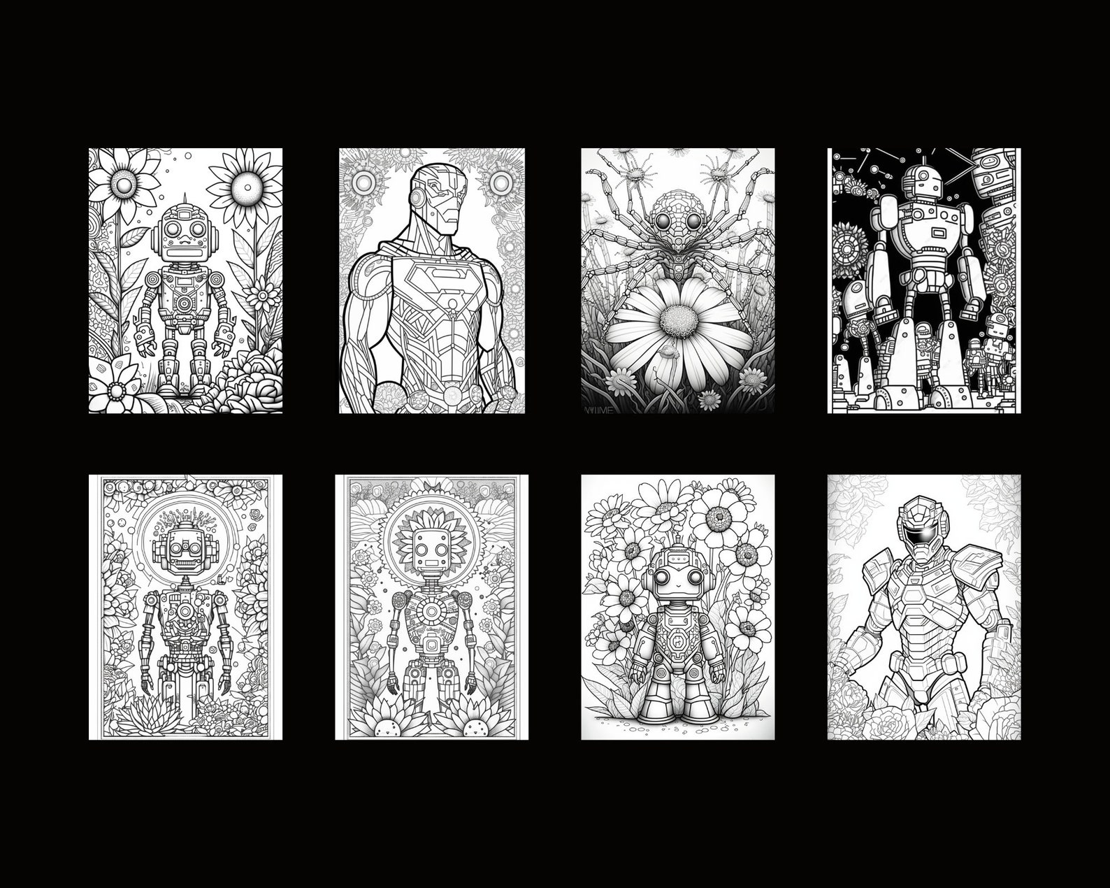 Robotic Dreams: A Coloring Book of Futuristic Robots - Etsy