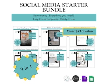 Social Media Manager Starter Kit, Canva Template Business Bundle ...