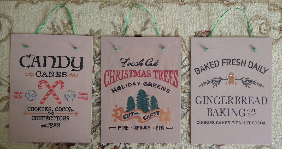 HANDMADE CHRISTMAS SIGNS - Etsy