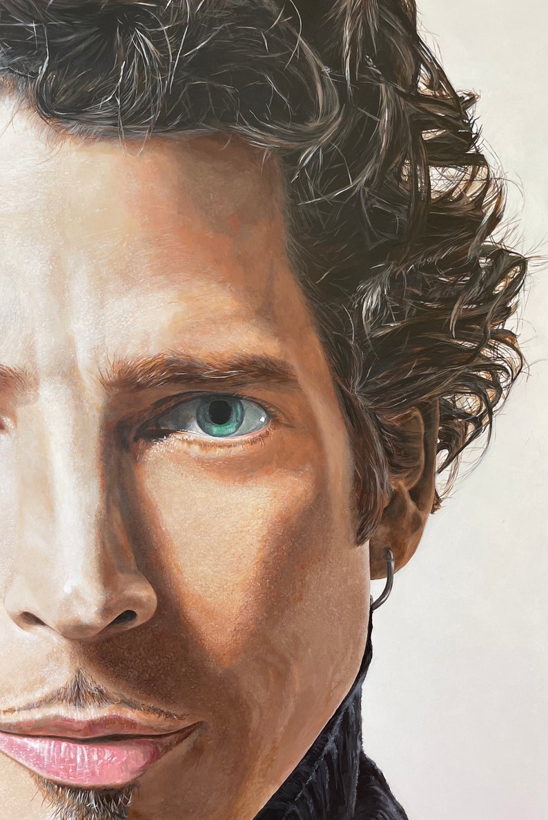 Chris Cornell Painting/ Musician Portrait Series - Etsy