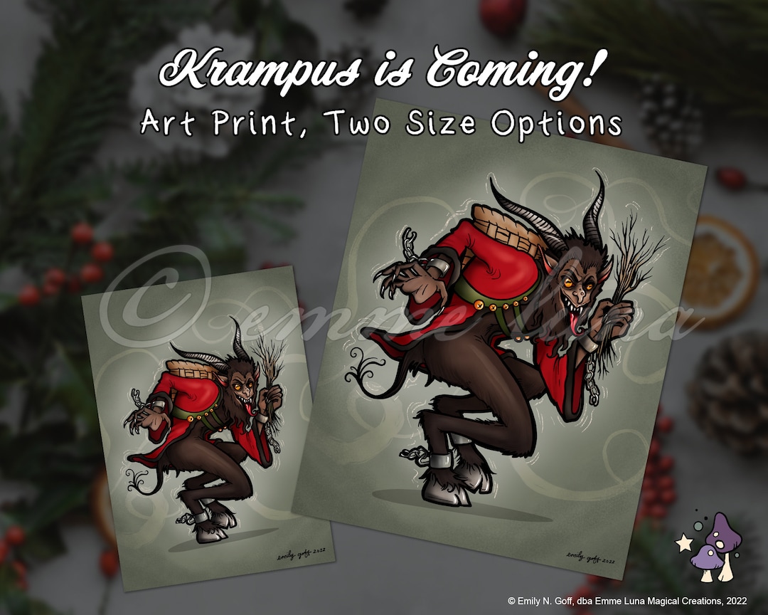 Krampus is Coming!, Fine Art Print - Two Size Options - Etsy