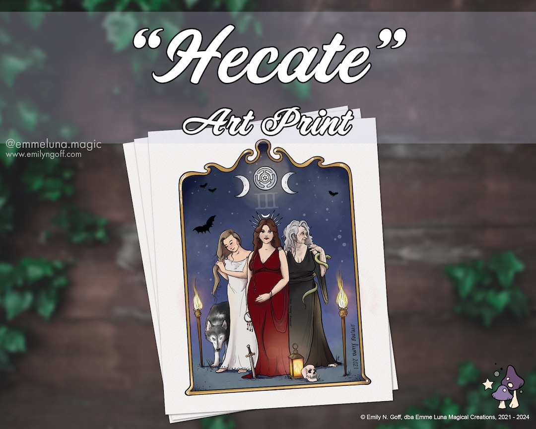 Hecate (triple Goddess), Goddess Series - Art Print - Etsy