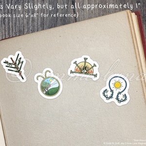 Illustrated Sabbat Symbol Sticker Sheet - Etsy