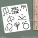 Simple Sabbat Symbol Sticker Sheet - Etsy