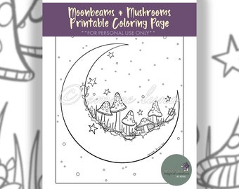 Trippy Alien / Magic Mushrooms Printable PDF / Digital Download ...