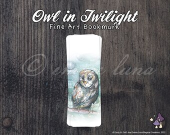 Wise Old Owl Bookmark - Etsy