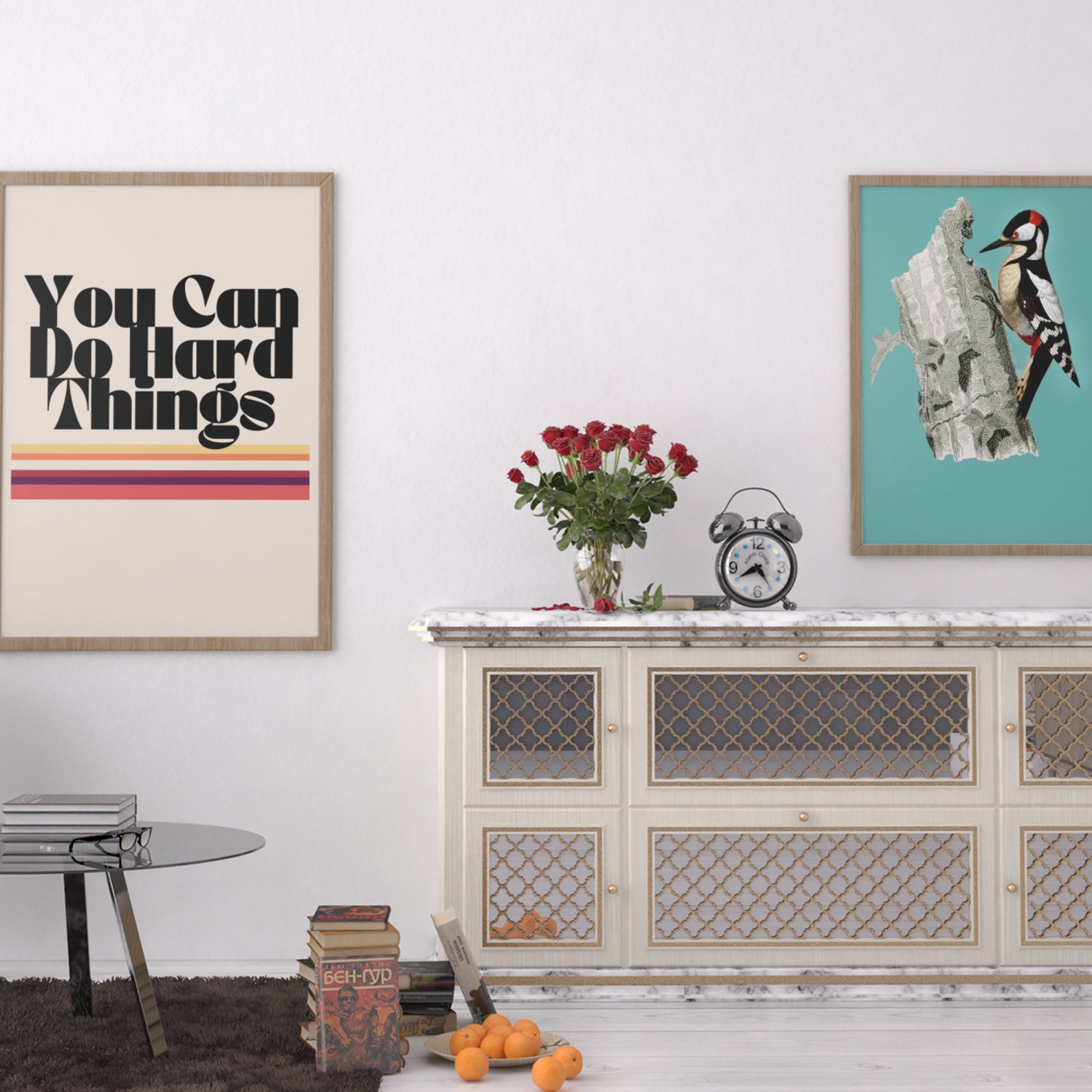 Set of 3 Retro, Bright and Colorful Printable Pop Art Prints Instantly ...