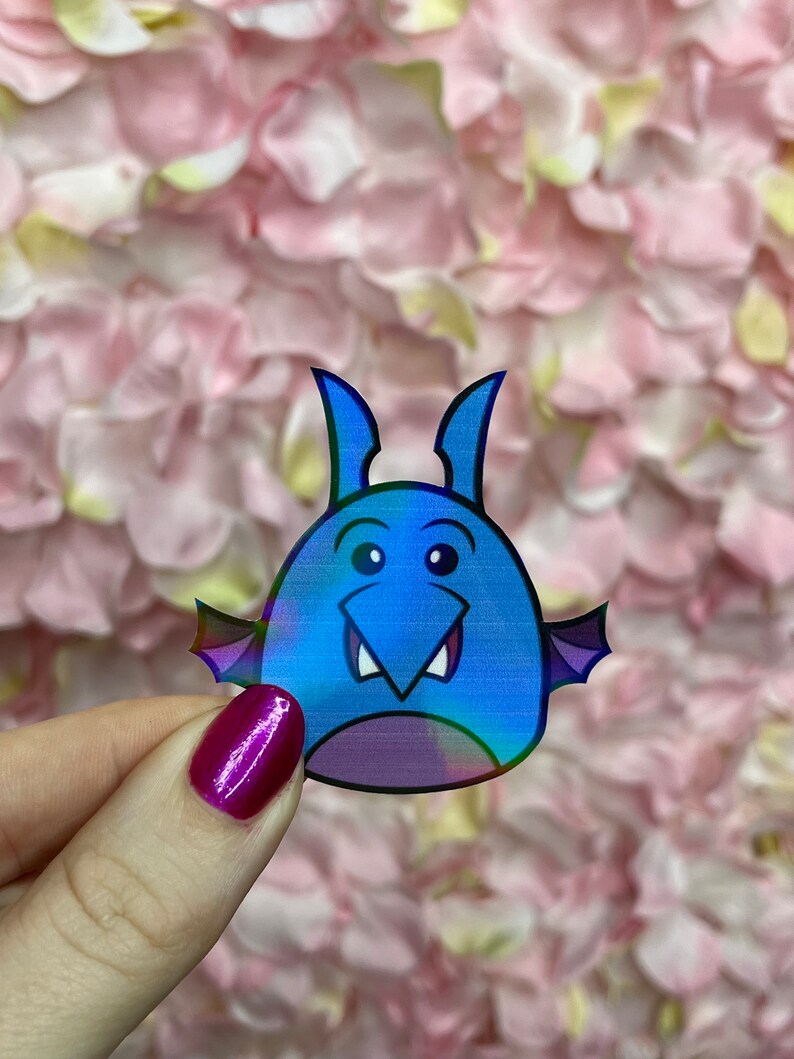 Pain & Panic Cartoon Squish Holographic Stickers // Handmade // Unique ...