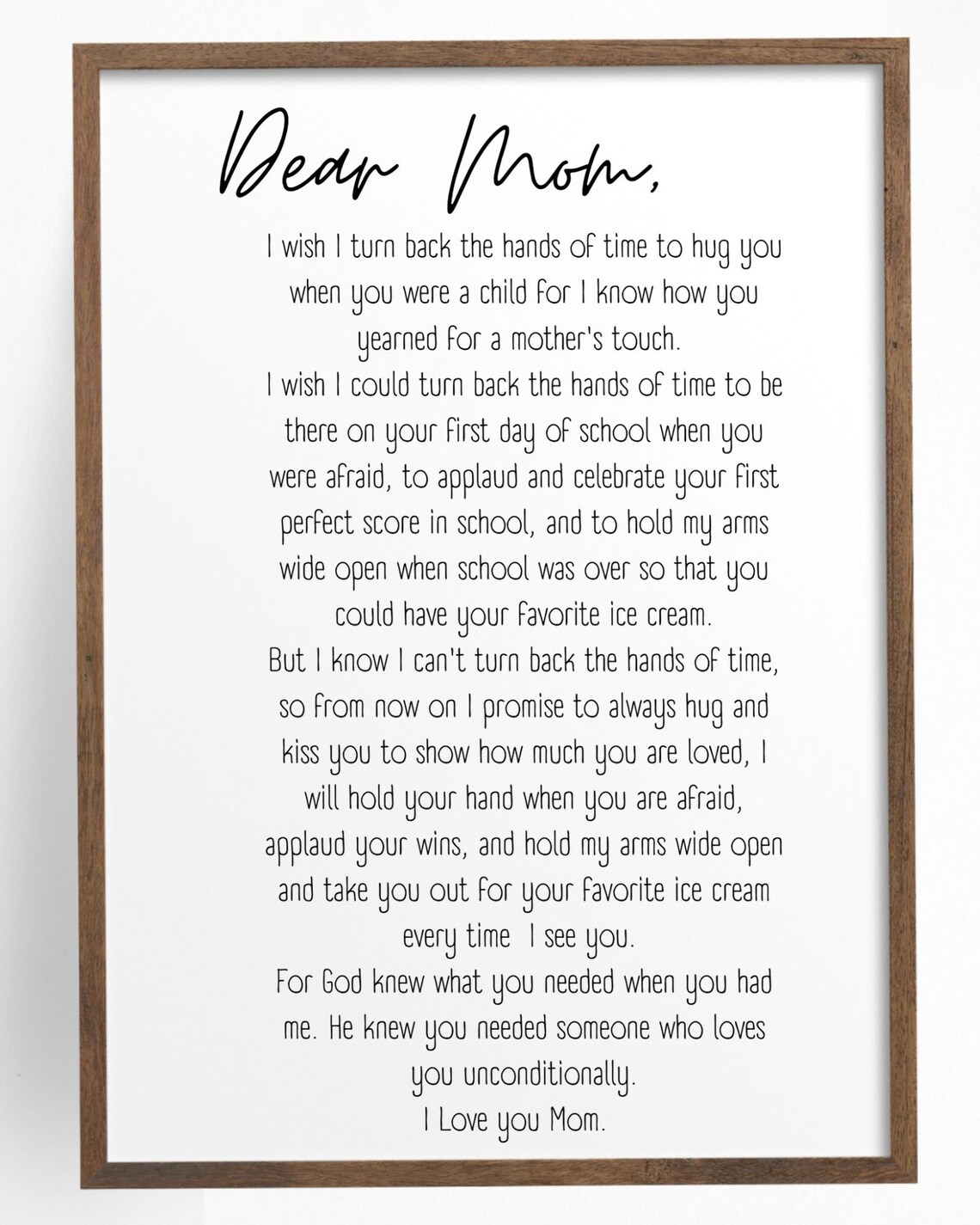 Dear Mom Poem| Mother Quotes Prints, Mom Poem, Mom Prayer, Mom Life ...