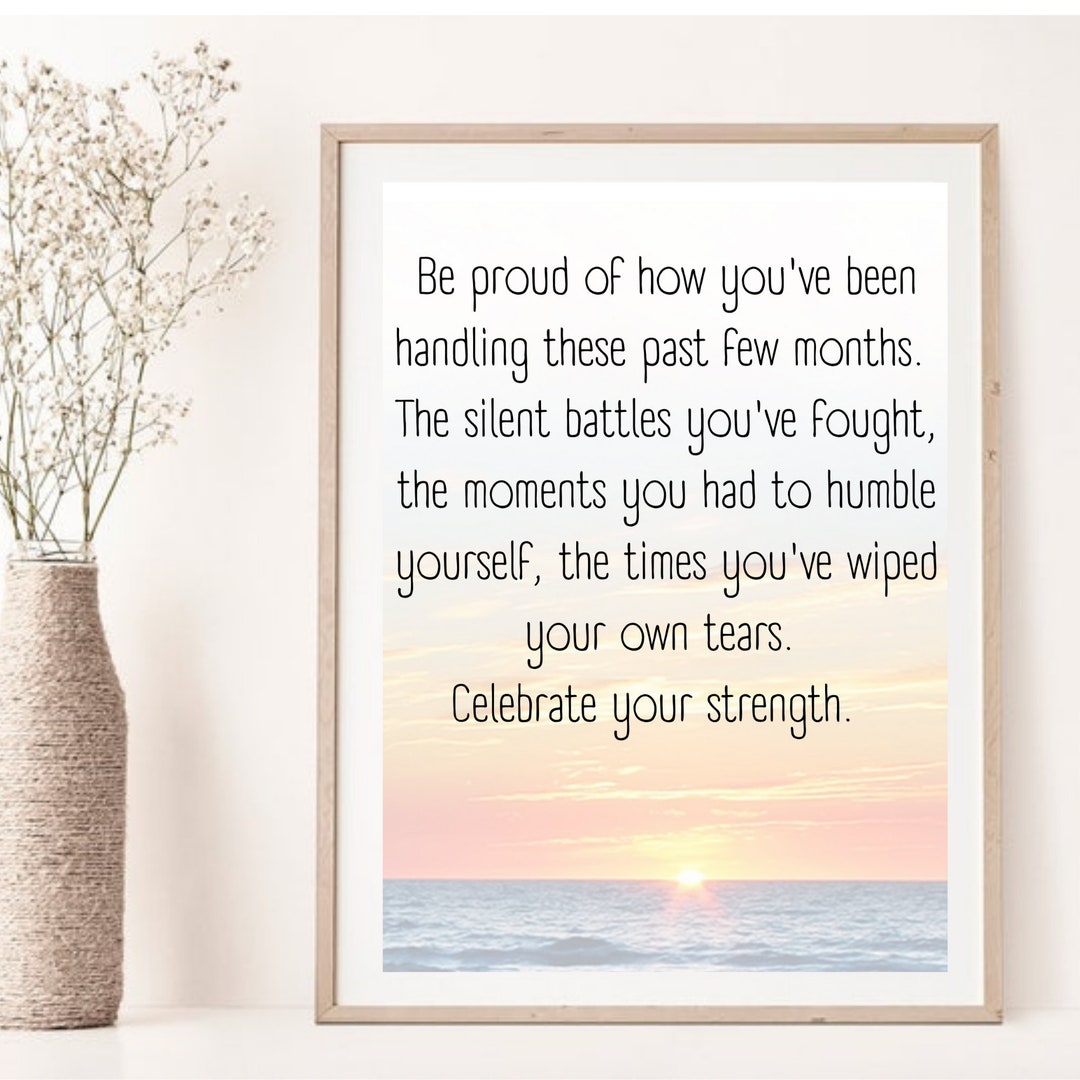 Celebrate Your Strength Print Faith Prints, God Prints, Inspirational ...