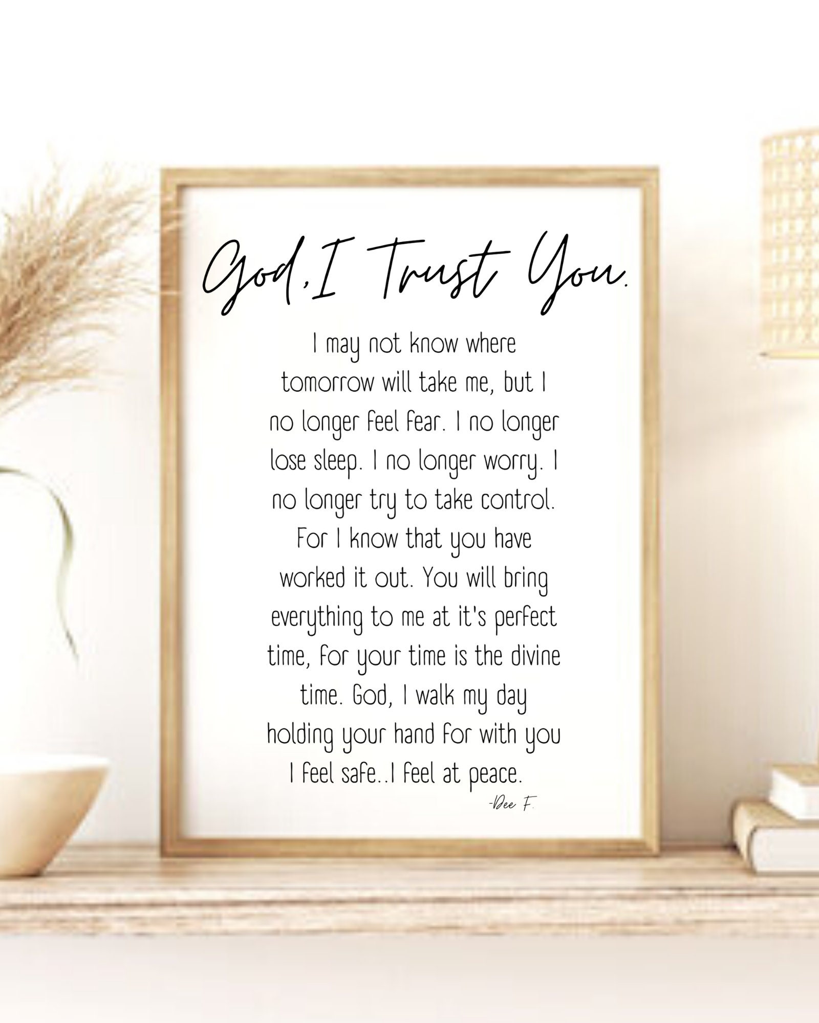 God, I Trust You Poem Prayer| Anxiety Prayer, Stress, Fear, Depression ...