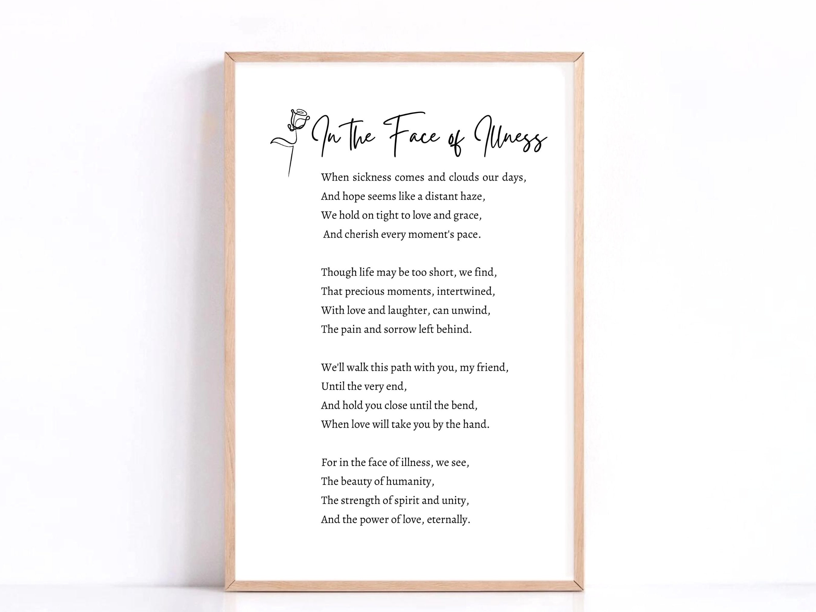 Poem of Hope and Courage, Prayer for Sickness Illness, Healing Prayer ...