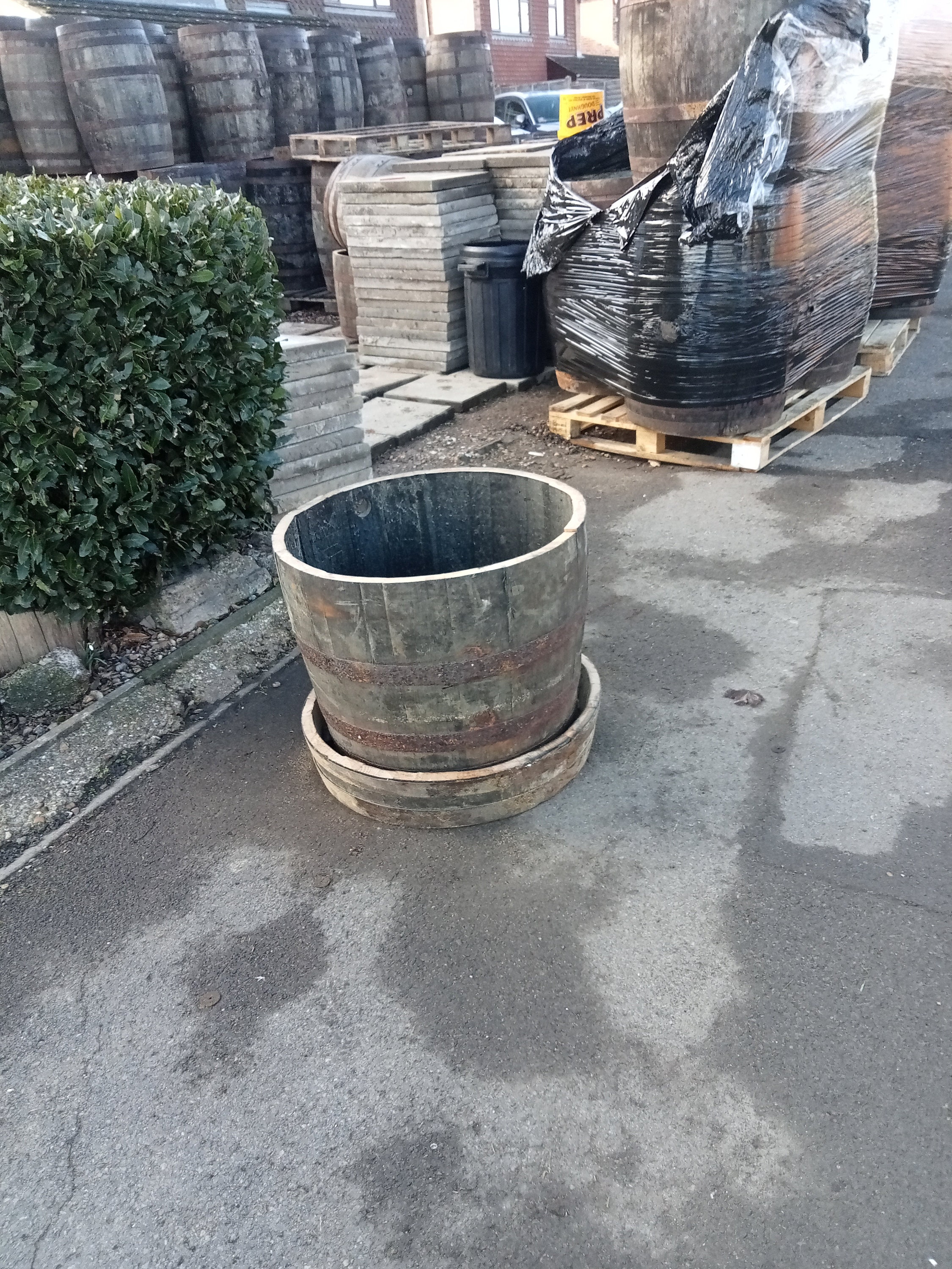 Oak Whiskey Barrels Drip/catch Tray Ideal for the Barrel Planters ...