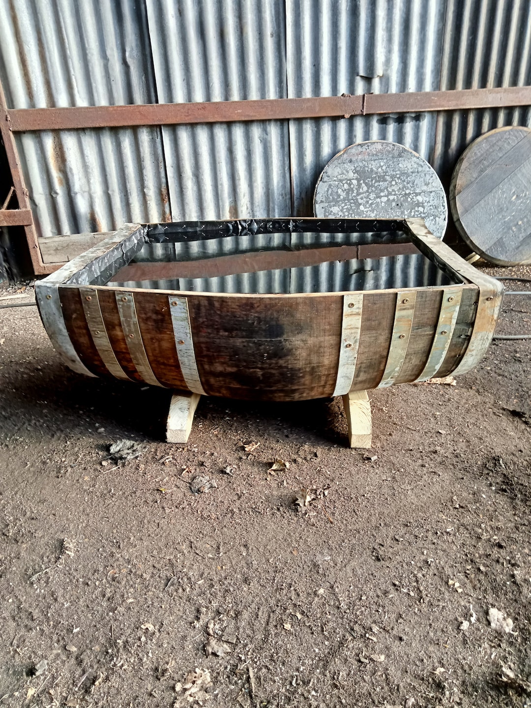 Whiskey Barrel Trough Water Tight Aquatic Animal Plant Safe 100% - Etsy UK