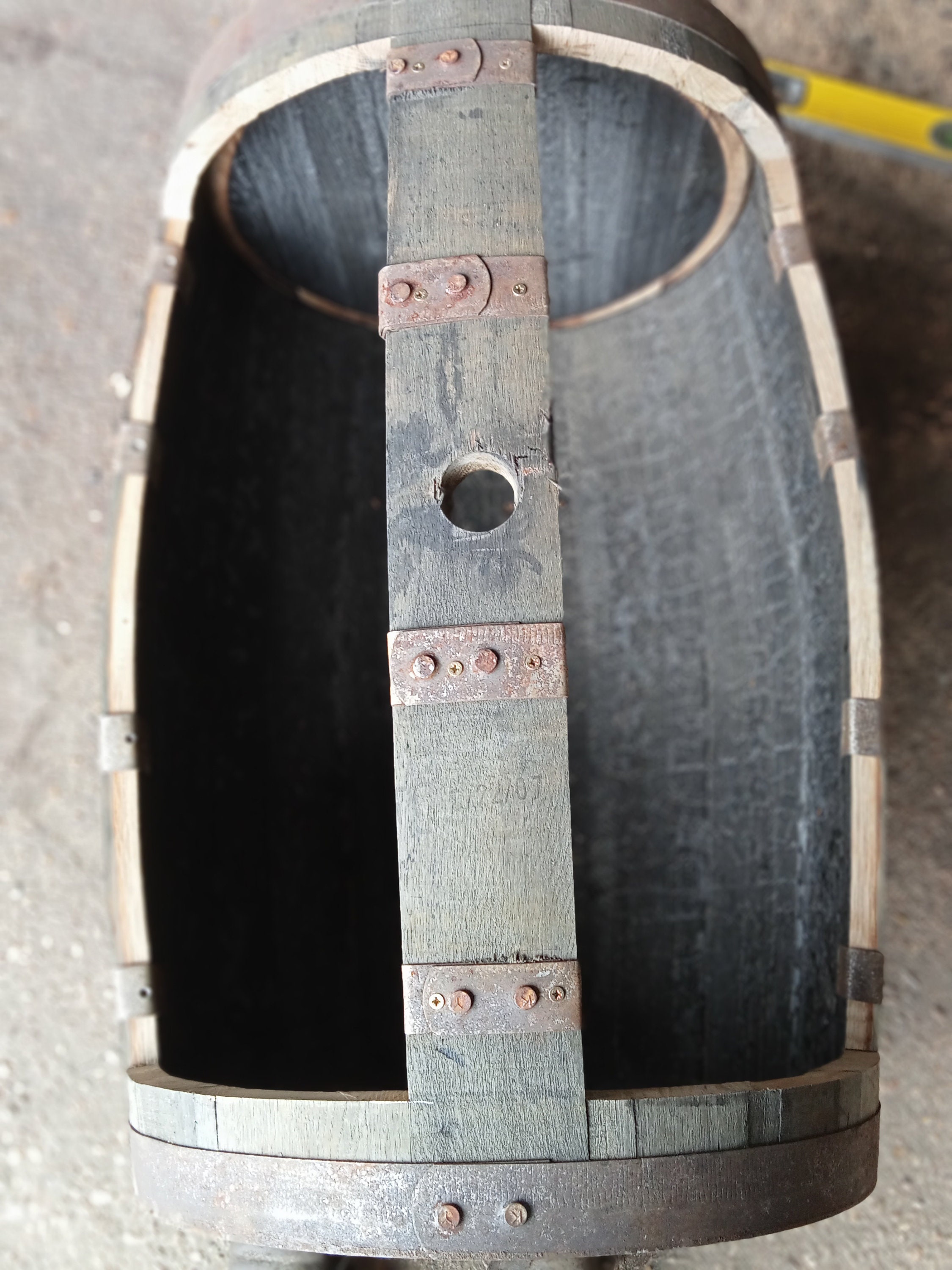 Water Tight Oak Whiskey Barrel Pond Feature Lilleys Fish Water Plants ...