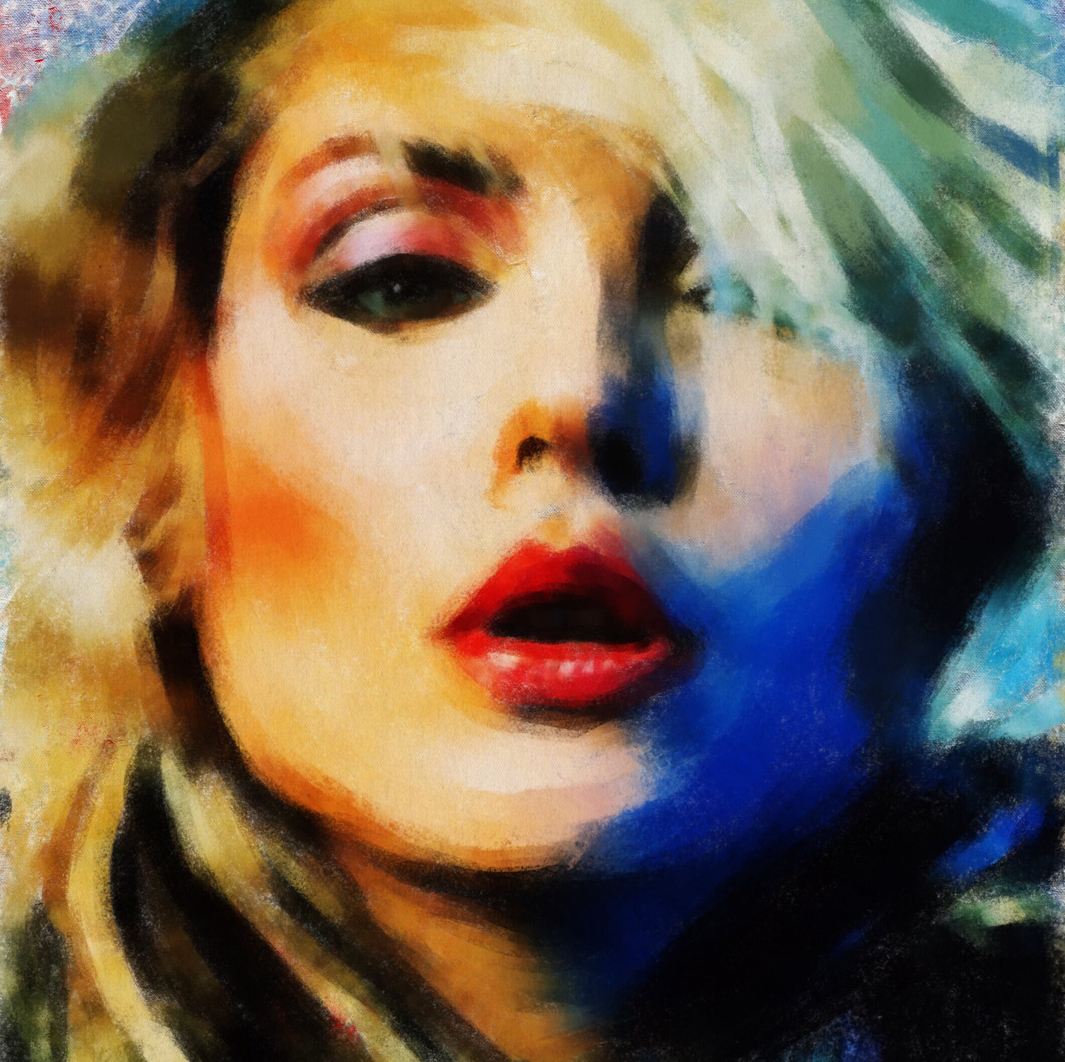 Debbie Harry of Blondie Painting Art Print A4 - Etsy UK