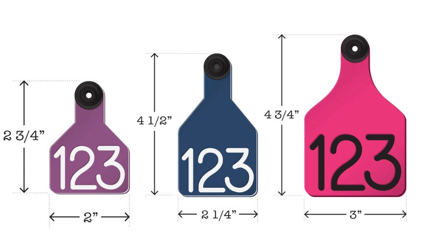 Custom Laser Engraved Cow Ear Tags - Etsy