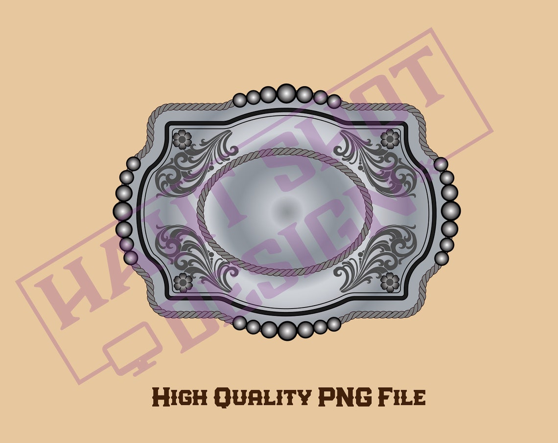 Western Cowboy Trophy Belt Buckle PNG - Etsy