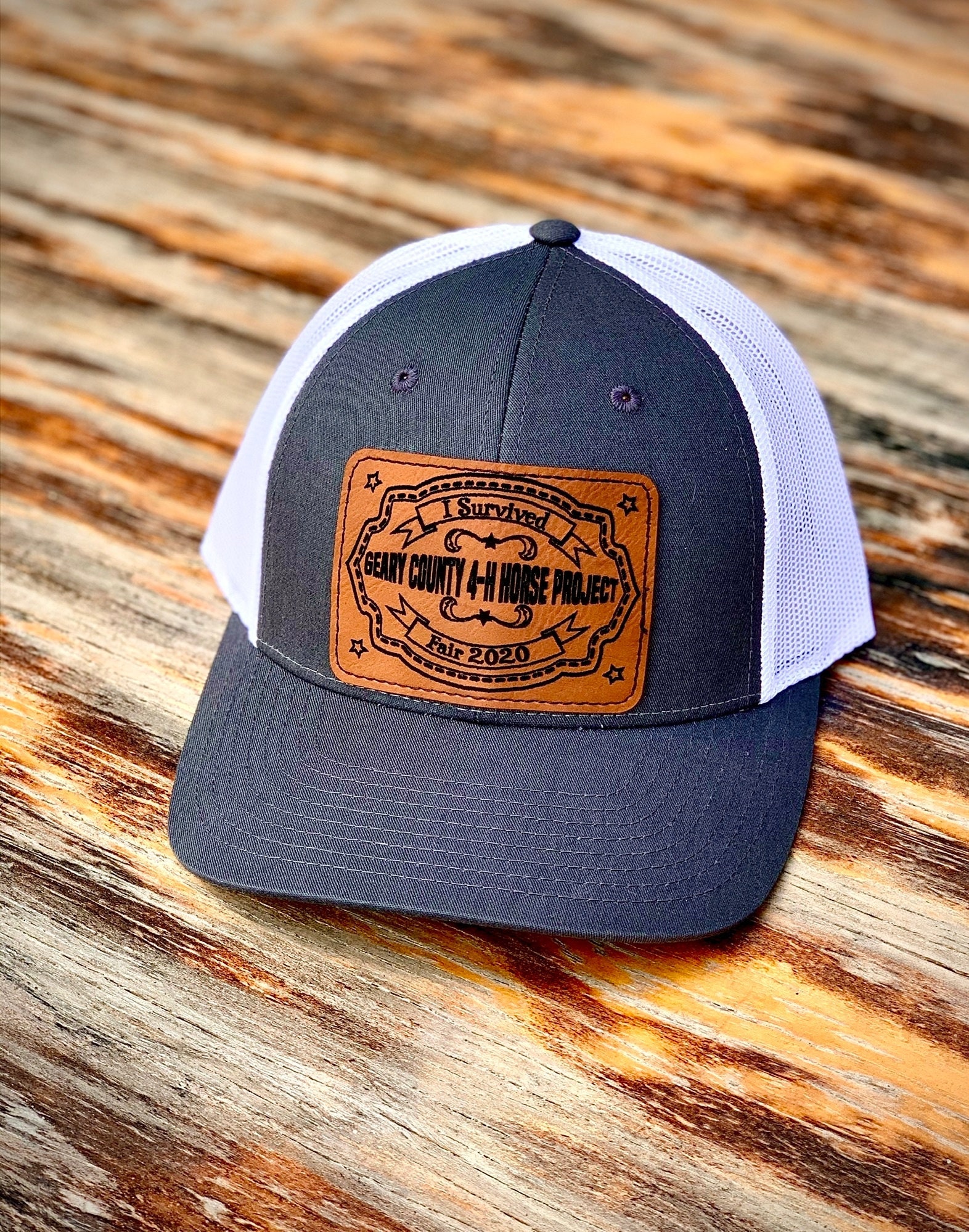 Custom Leather Patch Cap - Etsy