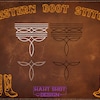 Boot Stitch PNG Cowboy Boot Design Boot Stitch Wester Stitch - Etsy