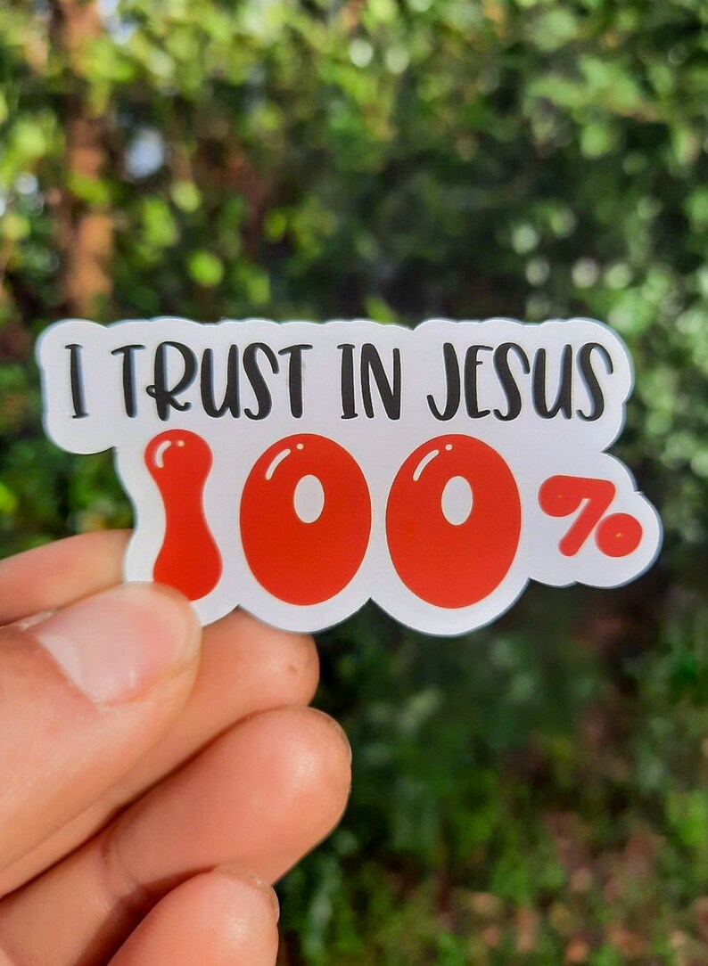 Christian Messages I Trust in Jesus 100% Creative Bible Verse Laptop ...