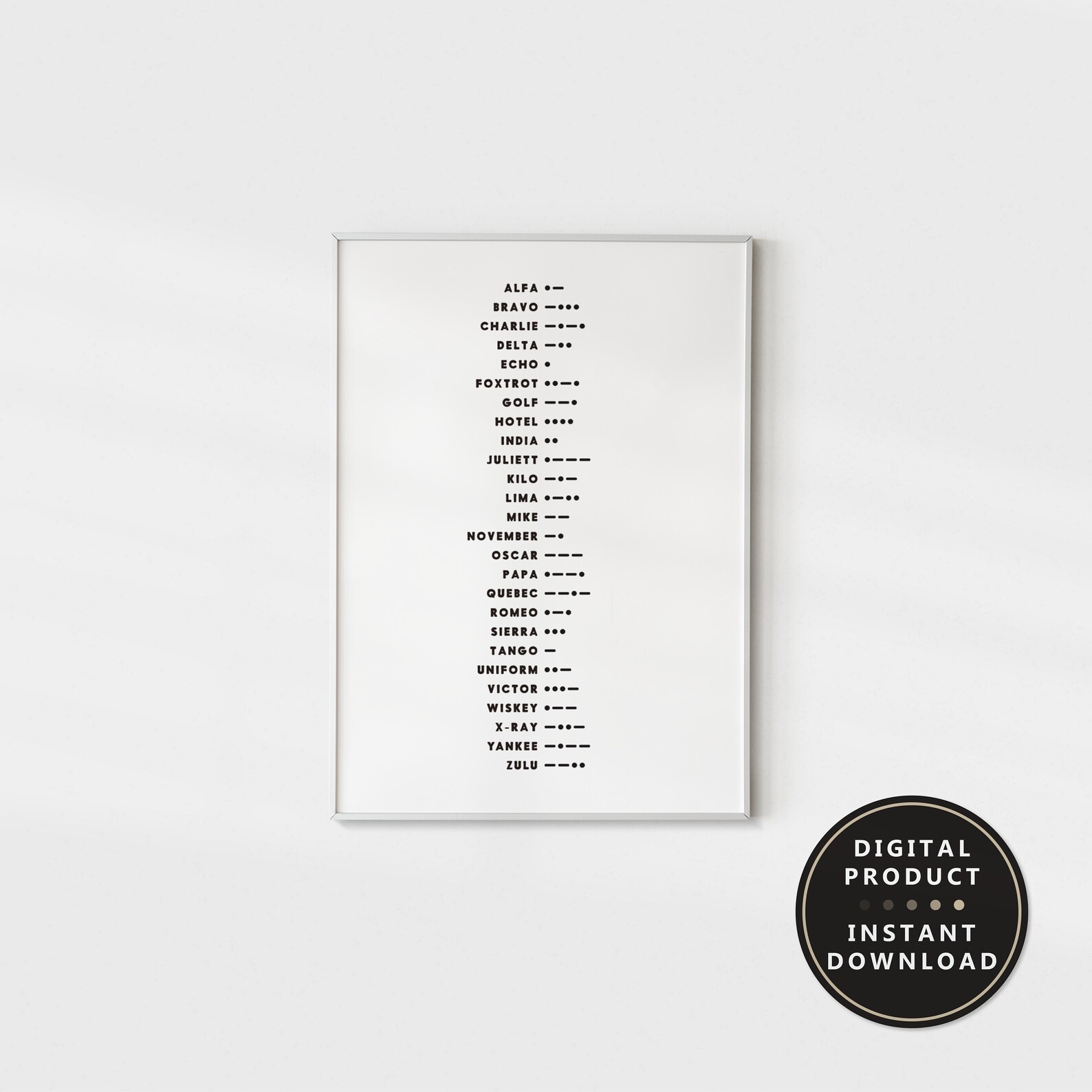 Military Phonetic Alphabet Morse Code Poster Morse Code Army - Etsy